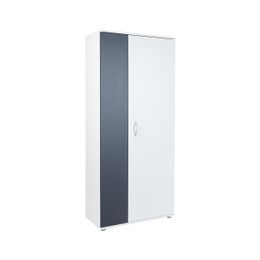 Arthur Berndt MEHRZWECKSCHRANK (B/H/T): 70/159/35 cm 5 Wei&szlig; Anthrazit