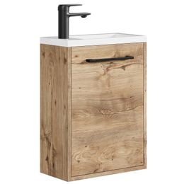 Badplaats G&Auml;STE-WC-M&Ouml;BELSET Florence 2 Teile Kastanien Eiche - 40 x 22 x 50 cm