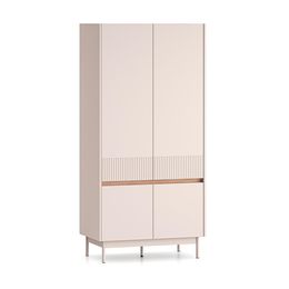 SCHRANK 4 T&uuml;ren Connie Kaschmir und Holz