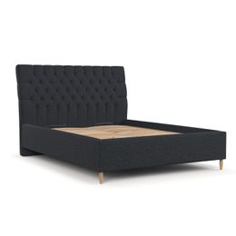 POLSTERBETT Lira 140/200 cm Anthrazit im Riva Stoff