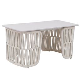 MCW LOUNGETISCH eckig Cremewei&szlig;