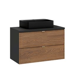 WASCHTISCH 80.2cm Elena Holz und Schwarz