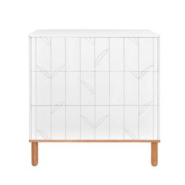 KINDERKOMMODE Wei&szlig; und Holz