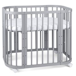 BABYBETT GREY, 5in1 mit Matratze
