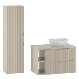 BADM&Ouml;BEL 80.6cm Tao 2er-Set Kaschmir