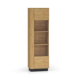 VITRINE Ysia Holz und Schwarz