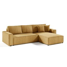 ECKSOFA Isaac 4 Sitzpl&auml;tze Gelb