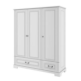 SCHRANK 3 T&uuml;ren Wei&szlig;
