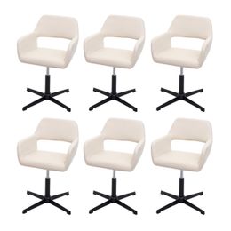 MCW ESSZIMMERSTUHL Cremewei&szlig; 6er-Set