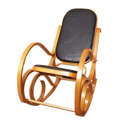MCW SCHAUKELSTUHL Eiche Dekor, Schwarz