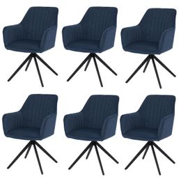 MCW ESSZIMMERSTUHL Blau 6er-Set