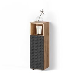 MIDISCHRANK Ronco Anthrazit gepunktet 30 x 95 cm