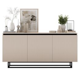 SIDEBOARD Selene 3D Kachmir Matt mit metallrahmen Glamour 167 cm