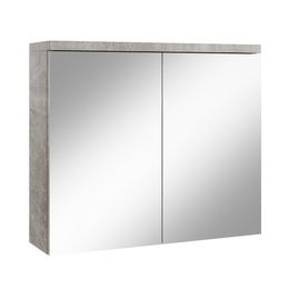Badplaats SPIEGELSCHRANK Toledo Beton Grau - 80 x 20 x 60 cm