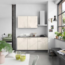 Nobilia K&uuml;chenblock Riva Low m. Ger&auml;ten Wei&szlig;
