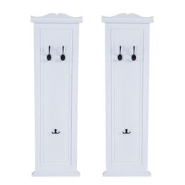MCW WANDGARDEROBE Wei&szlig; 2er-Set