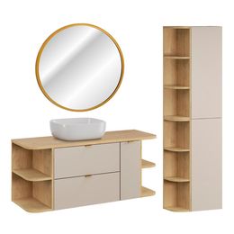 BADM&Ouml;BEL 120.4cm Azel 2er-Set Kaschmir
