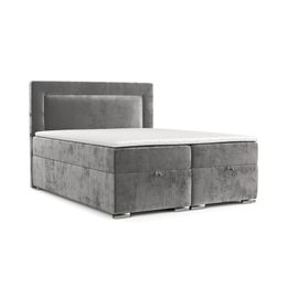 BOXBETT Lontano 120/200 cm Grau im Lotta Stoff