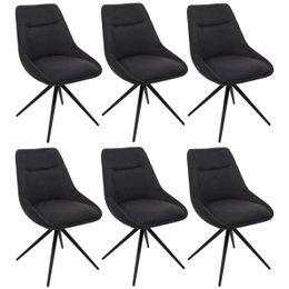MCW ESSZIMMERSTUHL Anthrazit 6er-Set