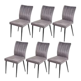 MCW ESSZIMMERSTUHL Grau 6er-Set