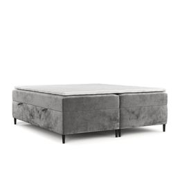 BOXBETT Theo 180/200 cm Grau im Lotta Stoff