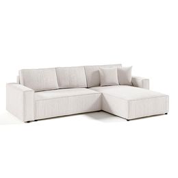 ECKSOFA Isaac 4 Sitzpl&auml;tze Wei&szlig;