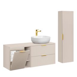 BADM&Ouml;BEL 140.8cm Adriel 2er-Set Kaschmir