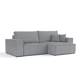 ECKSOFA CAVO mit Schlaffunktion Grau im Neve Stoff