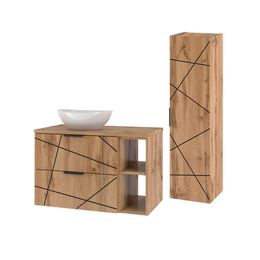 BADM&Ouml;BEL 80.6cm Teren 2er-Set Holz