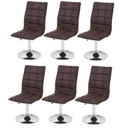 MCW ESSZIMMERSTUHL Dunkelbraun 6er-Set