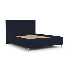 POLSTERBETT Lido 120/200 cm Marineblau im Riva Stoff