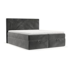 BOXBETT Velma 160/200 cm Grau im Kronos Stoff
