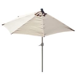 MCW SONNENSCHIRM I HALBRUND UV 50+ Cremewei&szlig;