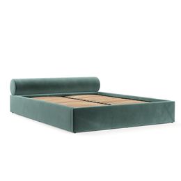 POLSTERBETT Solvo mit Stauraum 180/200 cm Marine im Kronos Stoff