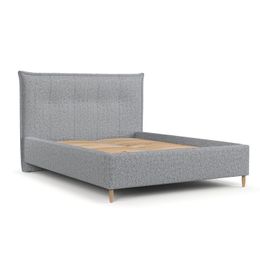 POLSTERBETT Plaza 160/200 cm Grau im Riva Stoff