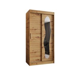 SCHIEBET&Uuml;RENSCHRANK mit Spiegel ULTRA 200/100/62 2-t&uuml;rig