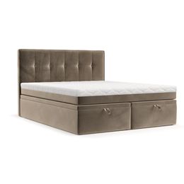 BOXBETT Arivo 180/200 cm Taupe im Paros Stoff
