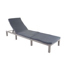 MCW POLY-RATTAN SONNENLIEGE BASIC Grau, Grau