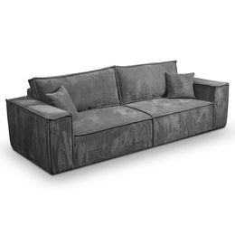 SOFA Isaac 4 Sitzpl&auml;tze Grau