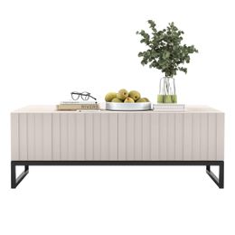 COUCHTISCH Elpis Kaschmir matt 110 cm mit Metallrahmen