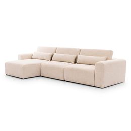 ECKSOFA Velano 3 Sitzpl&auml;tze Beige