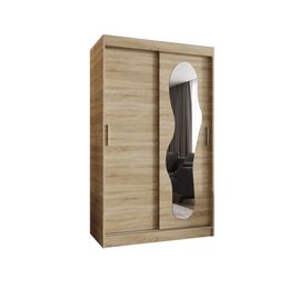 SCHIEBET&Uuml;RENSCHRANK mit Spiegel ULTRA 200/120/62 2-t&uuml;rig