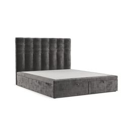 POLSTERBETT Callo mit Stauraum 200/200 cm Stahl im Lotta Stoff