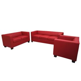 MCW 3-2-1 SOFAGARNITUR Rot