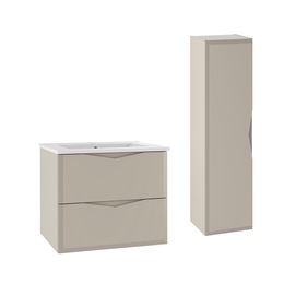 BADM&Ouml;BEL 60cm Ellie 2er-Set Kaschmir