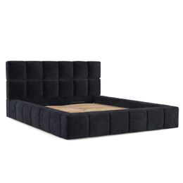 POLSTERBETT Paros mit Stauraum 180/200 cm Schwarz im Terra NW Stoff