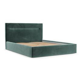 POLSTERBETT Liline 180/200 cm T&uuml;rkis im Kronos Stoff