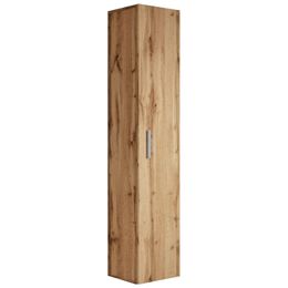 Badplaats BADEZIMMERSCHRANK Pluto mit 1 T&uuml;r Eiche - 30 x 30 x 150 cm