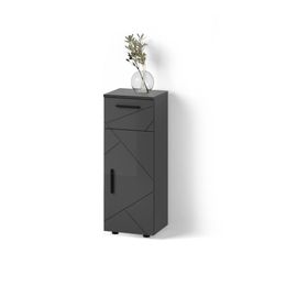 MIDISCHRANK Ronco Anthrazit Hochglanz 30 x 81 cm