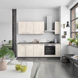 Nobilia K&uuml;chenblock Riva Low m. Ger&auml;ten Wei&szlig;